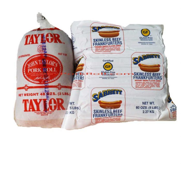 Buy Original Taylor Ham, Taylor and Trenton Pork Roll, Sabretts ...