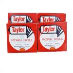 Taylor Ham-Taylor Pork Roll THIN Sliced – 4 Boxes