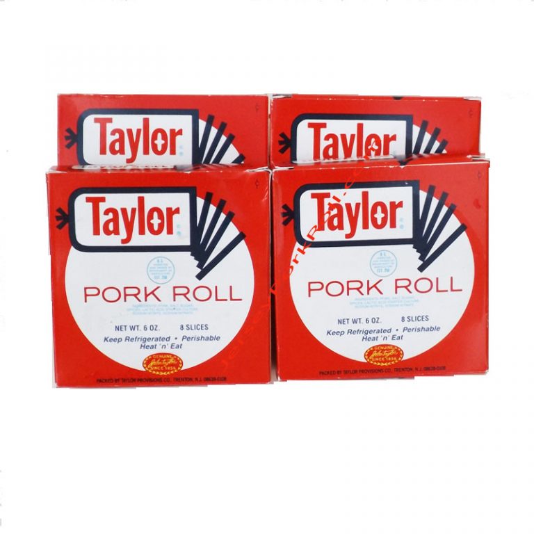 Taylor Ham-Taylor Pork Roll THIN Sliced – 4 Boxes